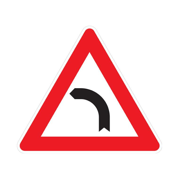 Curva a sinistra, SEGNALETICA STRADALE ECOTRAFFIC, Ecotraffic ...