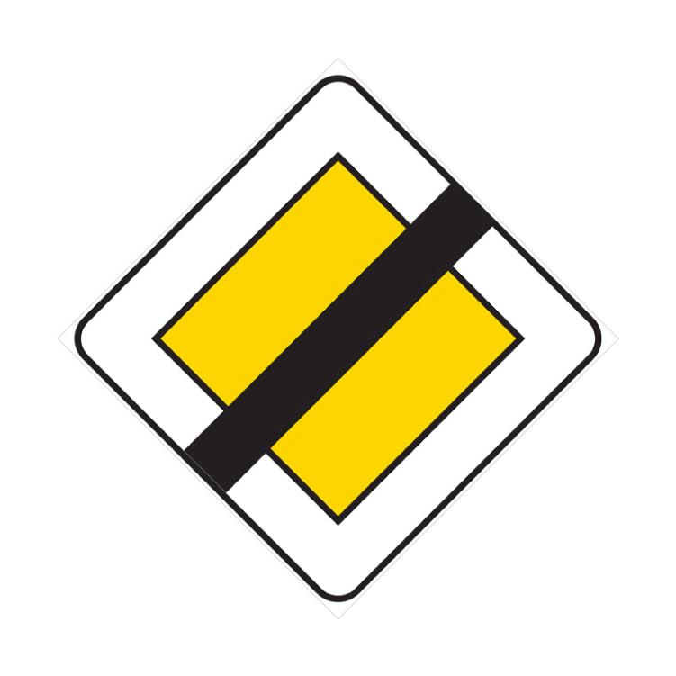 Fine del diritto di precedenza, SEGNALETICA STRADALE ECOTRAFFIC